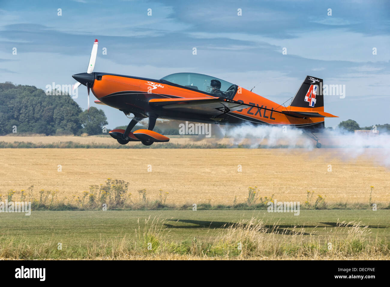 A Walter Extra EA300 aerobatic aircraft of the Blades aerobatic team ...