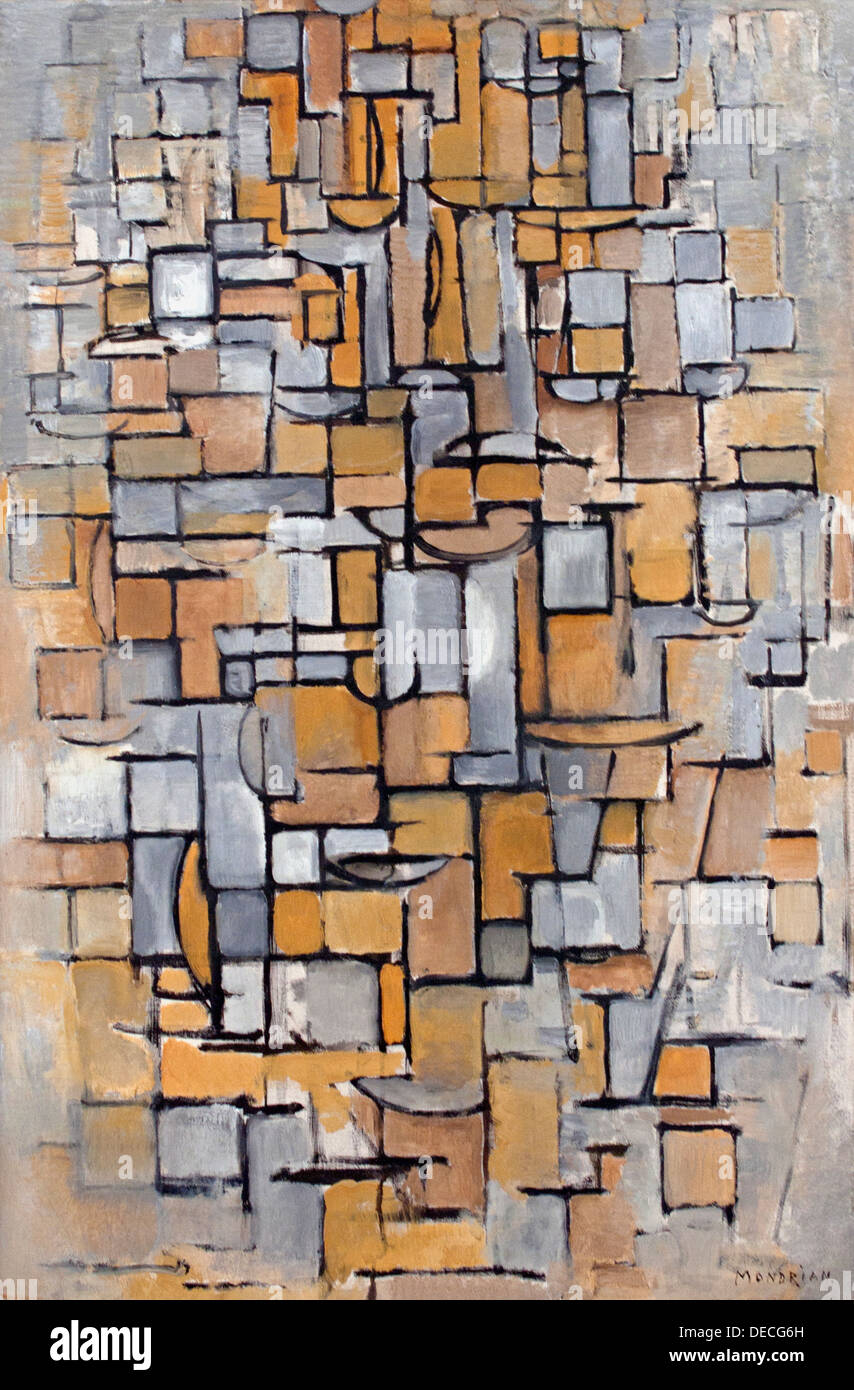 Tableau no 1 1913 Piet Mondriaan Mondrian Netherlands Dutch (1872 -1944 ...