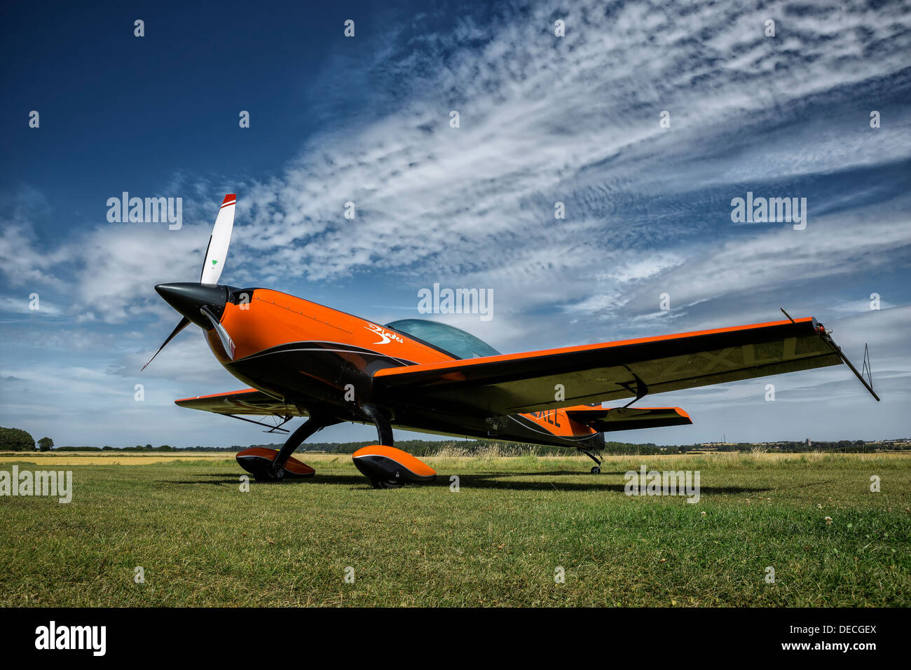 A Walter Extra EA300 aerobatic aircraft of the Blades aerobatic team ...