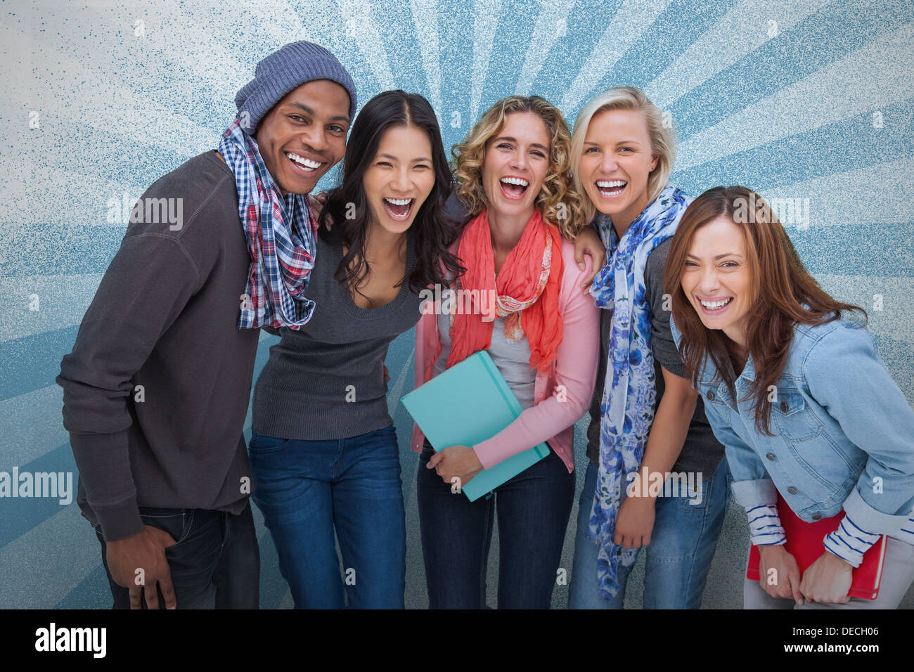 Group friends posing on hi-res stock photography and images - Alamy