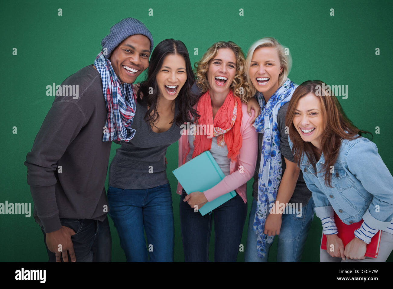 Group friends posing on hi-res stock photography and images - Alamy