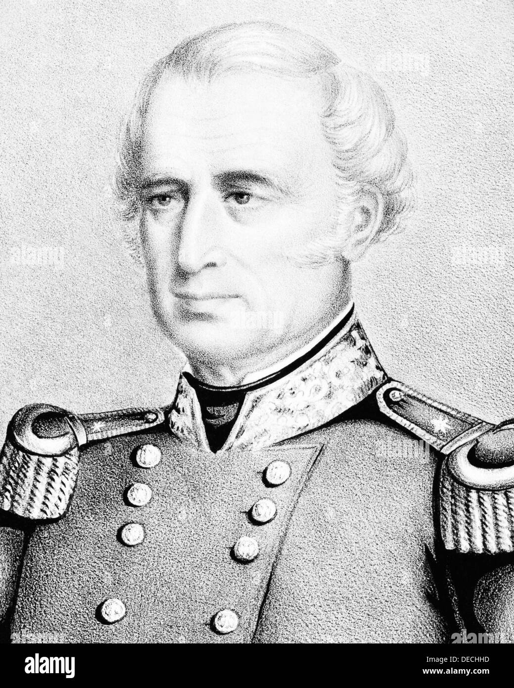 Vintage portrait of Zachary Taylor Stock Photo - Alamy
