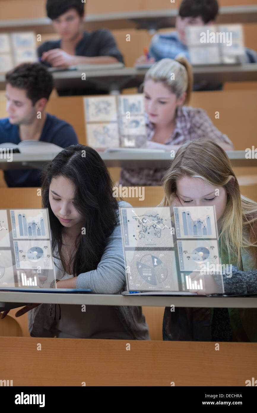 Concentrated male female students hi-res stock photography and images ...