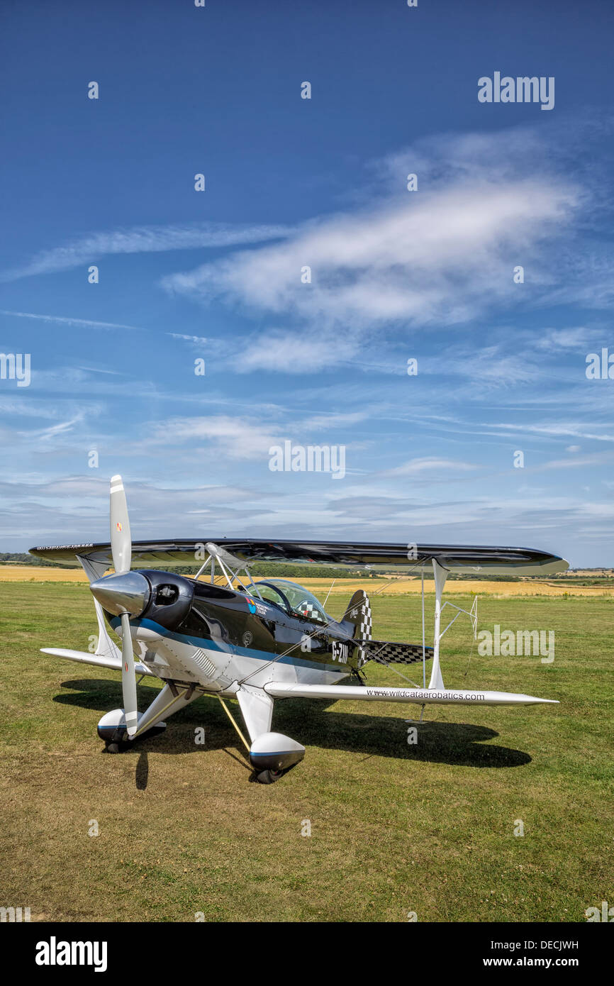 Pitts S2 special aerobatic biplane of the UK team the Wildcats Stock ...