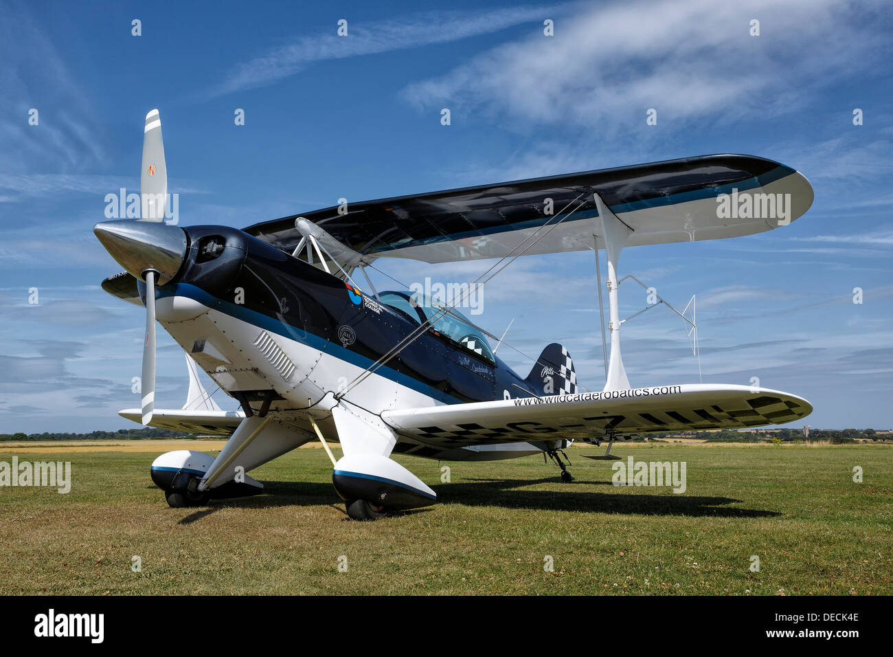 Pitts S2 special aerobatic biplane of the UK team the Wildcats Stock ...