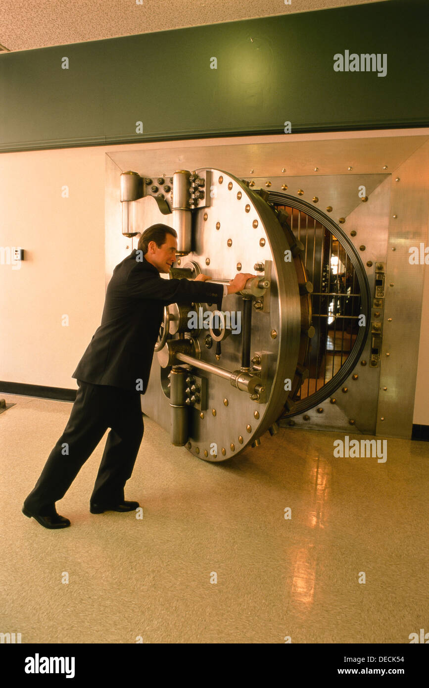 Bank Vault Door Closed