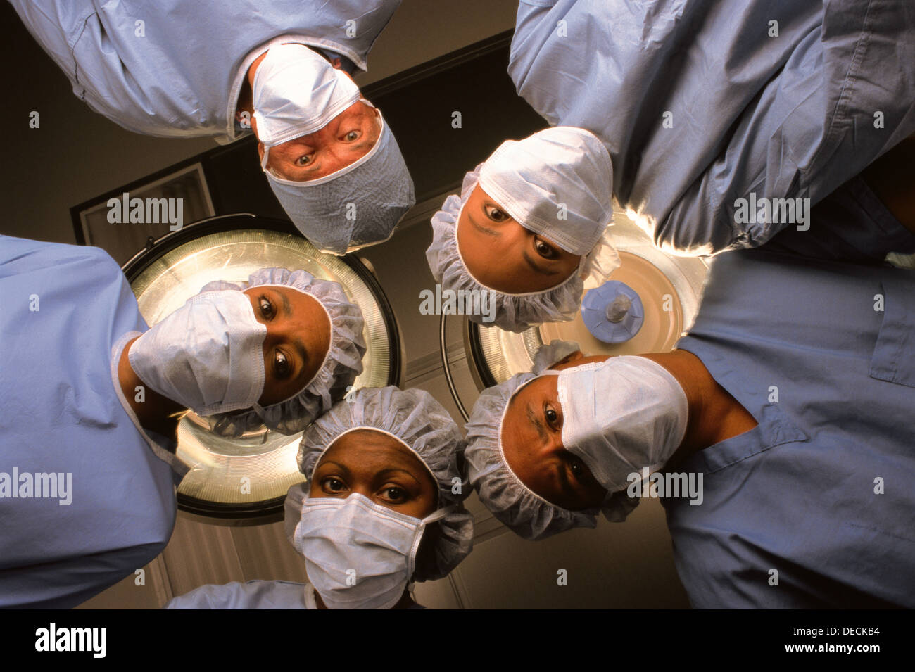Surgical team patients perspective High Resolution Stock Photography ...