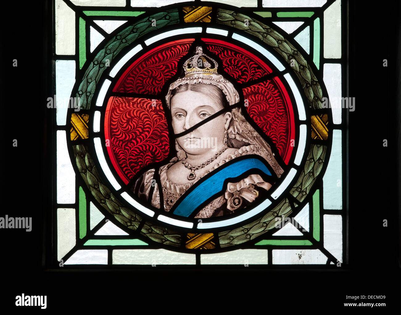 Queen victoria stained glass hi-res stock photography and images - Alamy