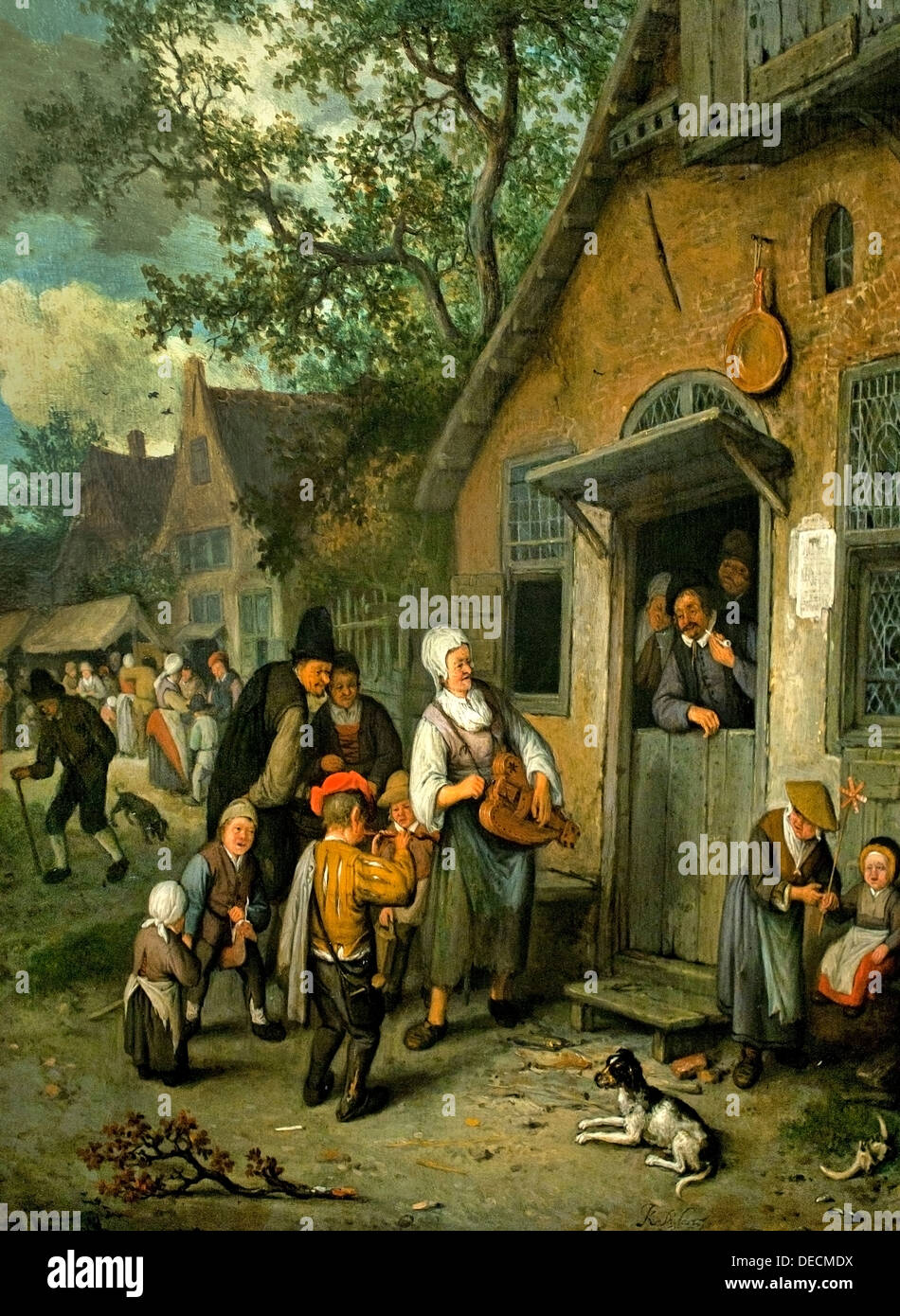 Country fair 1685 Cornelis Dusart 1660 - 1704 Dutch Netherlands Stock ...