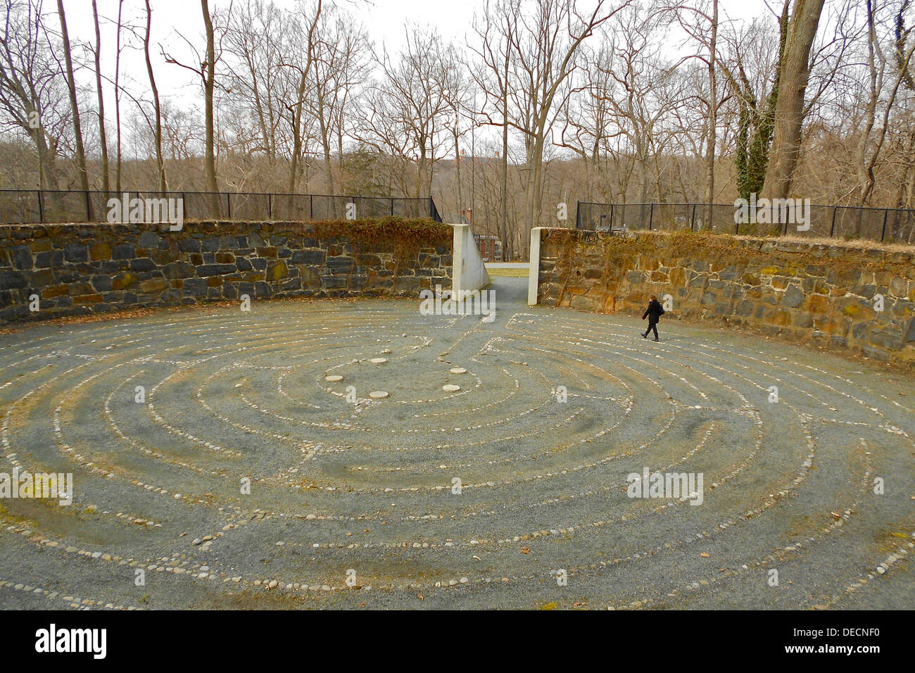 The labyrinth behind the Delaware Art Museum in Wilmington, Delaware ...