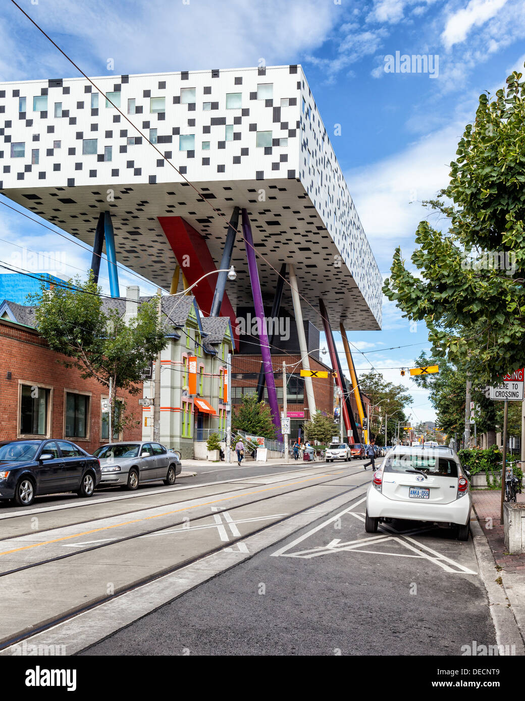 2004 extension of OCAD University, The Sharp Centre Of Design. A black ...