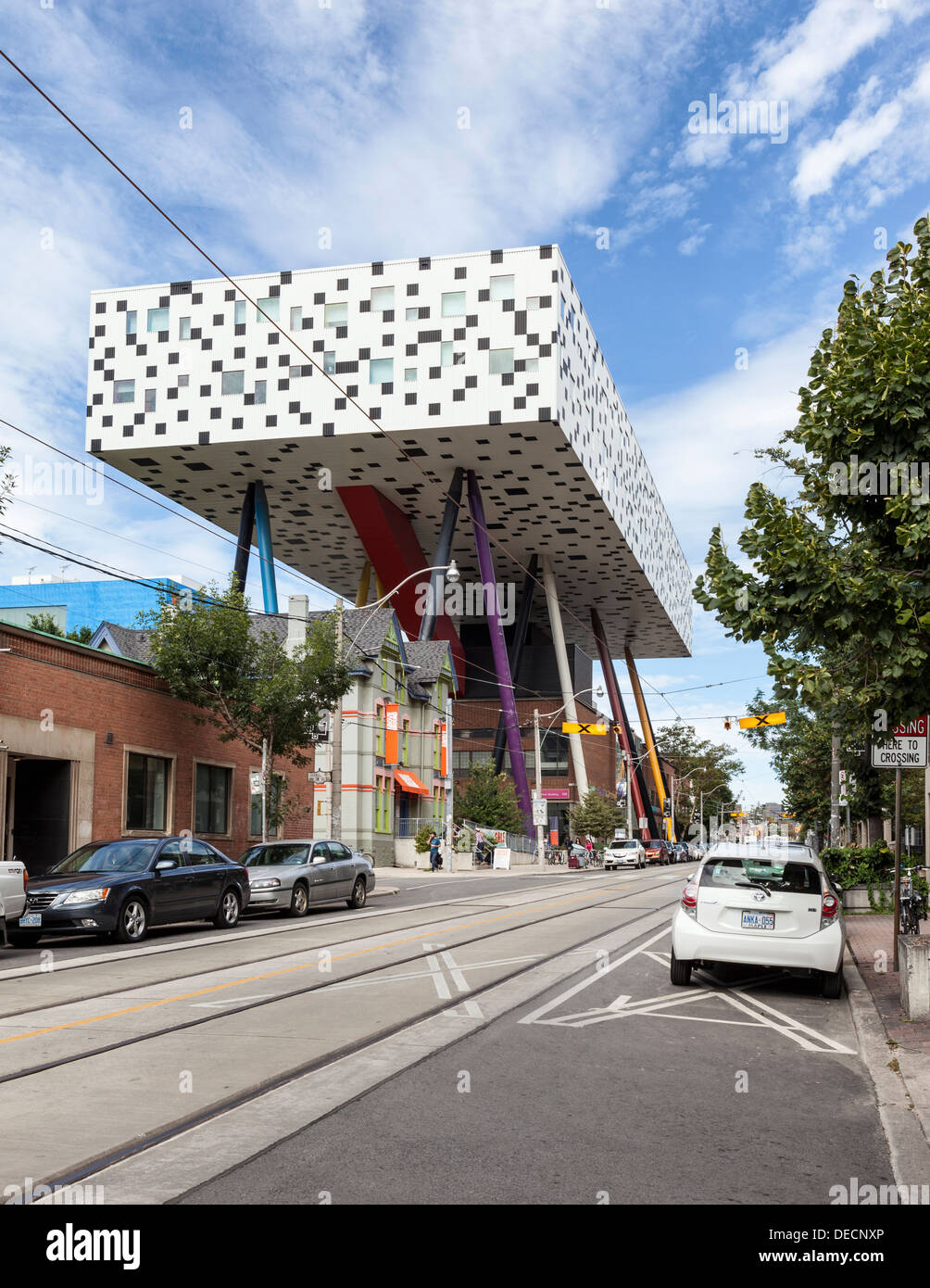 2004 extension of OCAD University, The Sharp Centre Of Design. A black ...
