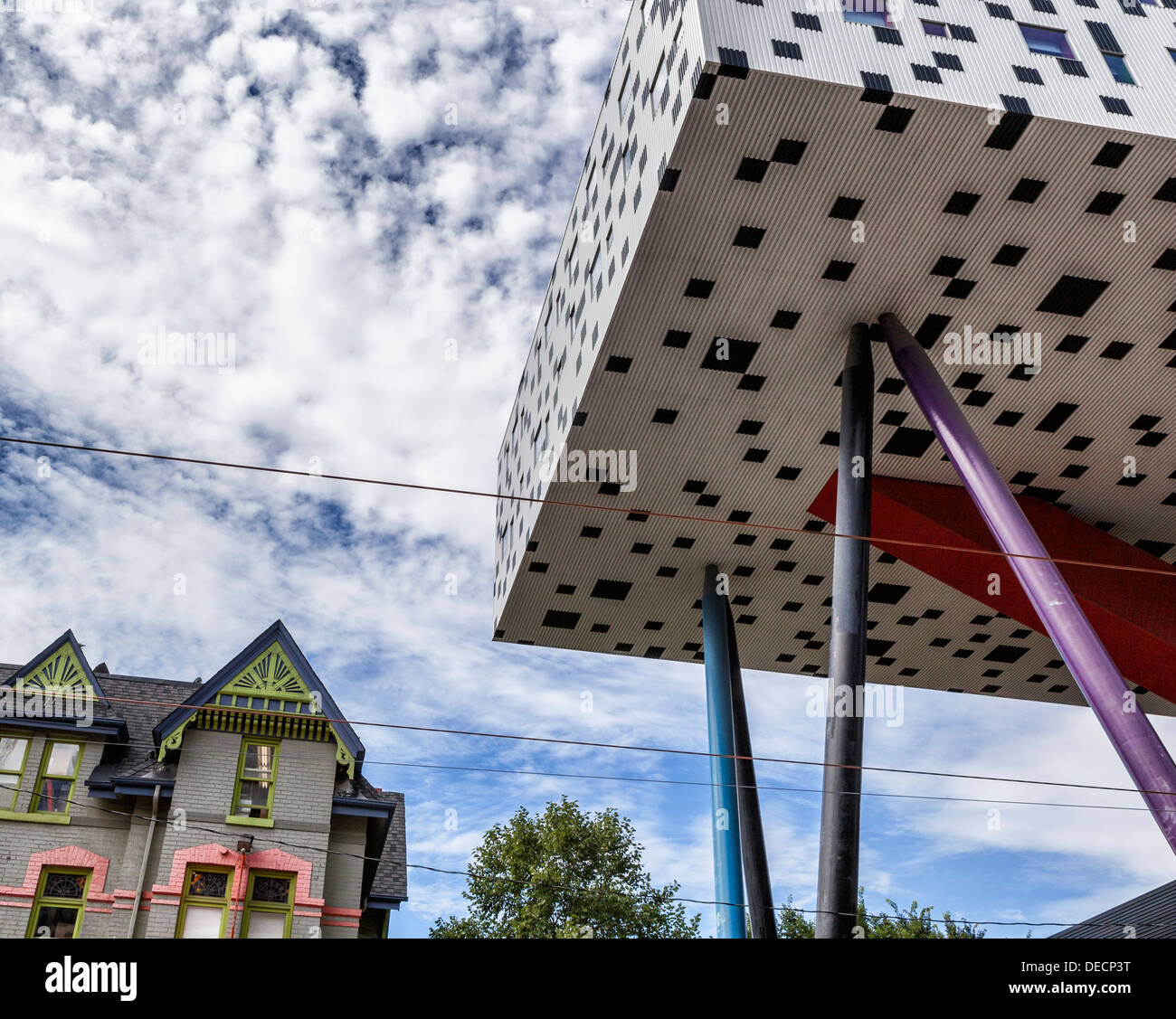 2004 extension of OCAD University, The Sharp Centre Of Design. A black ...