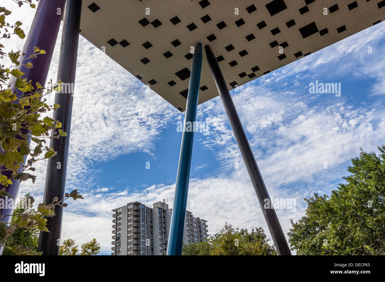 2004 extension of OCAD University, The Sharp Centre Of Design. A black ...