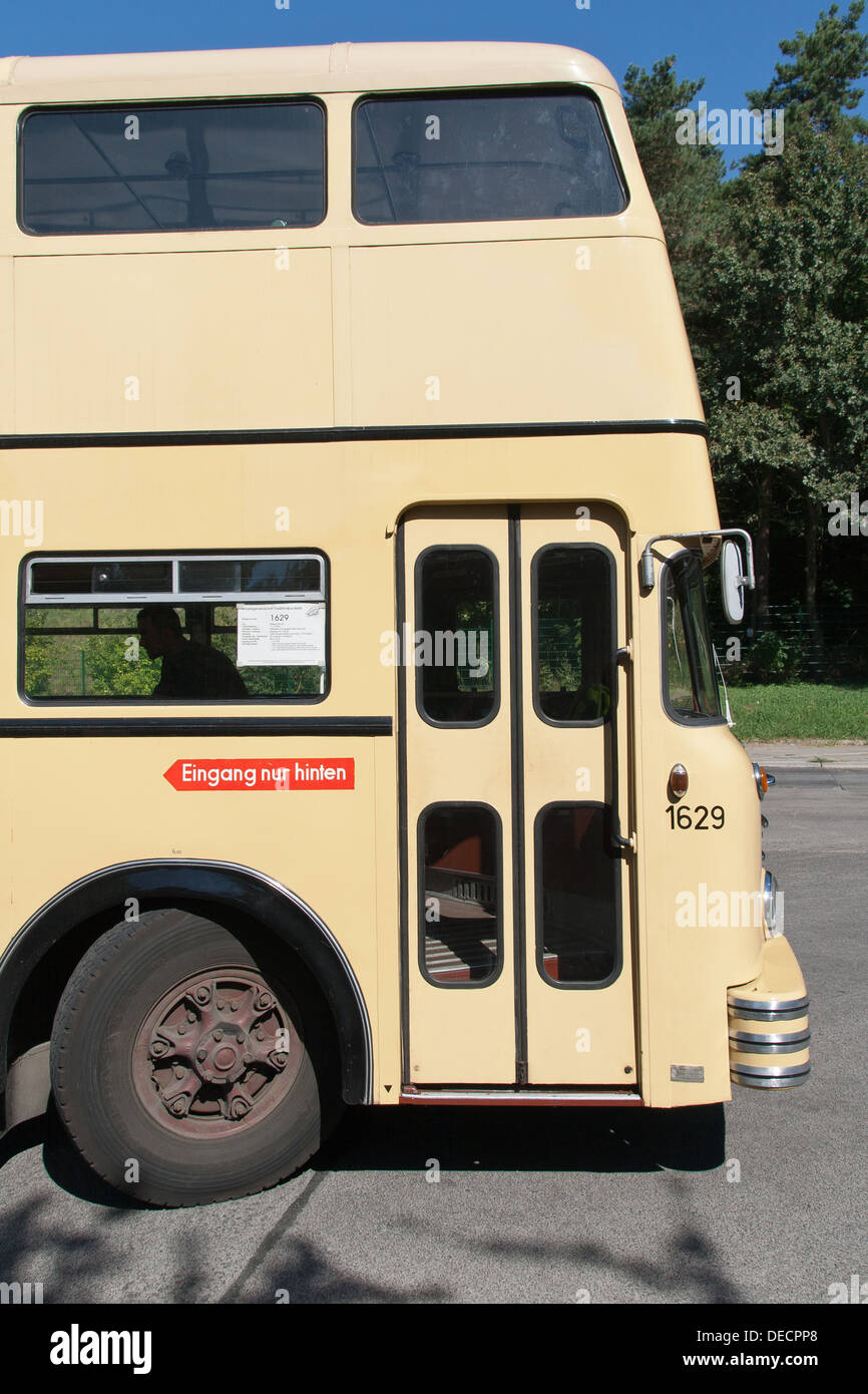 A Vintage double decker bus in Berlin Stock Photo - Alamy