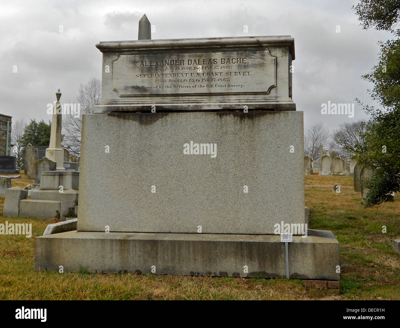 Grave In The Congressional Cemetery In Washington Dc A National