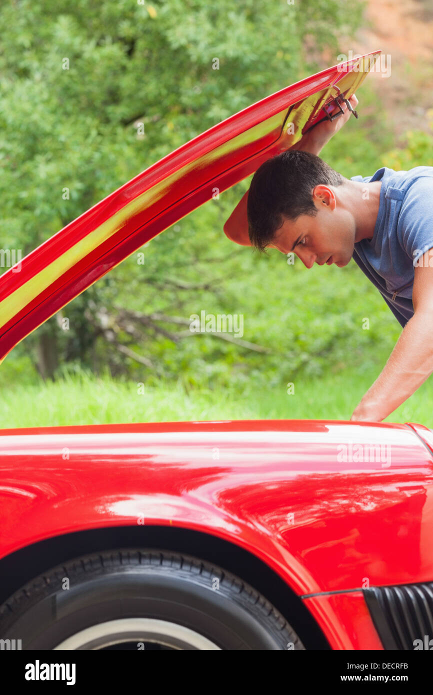 Car checking engine hi-res stock photography and images - Alamy