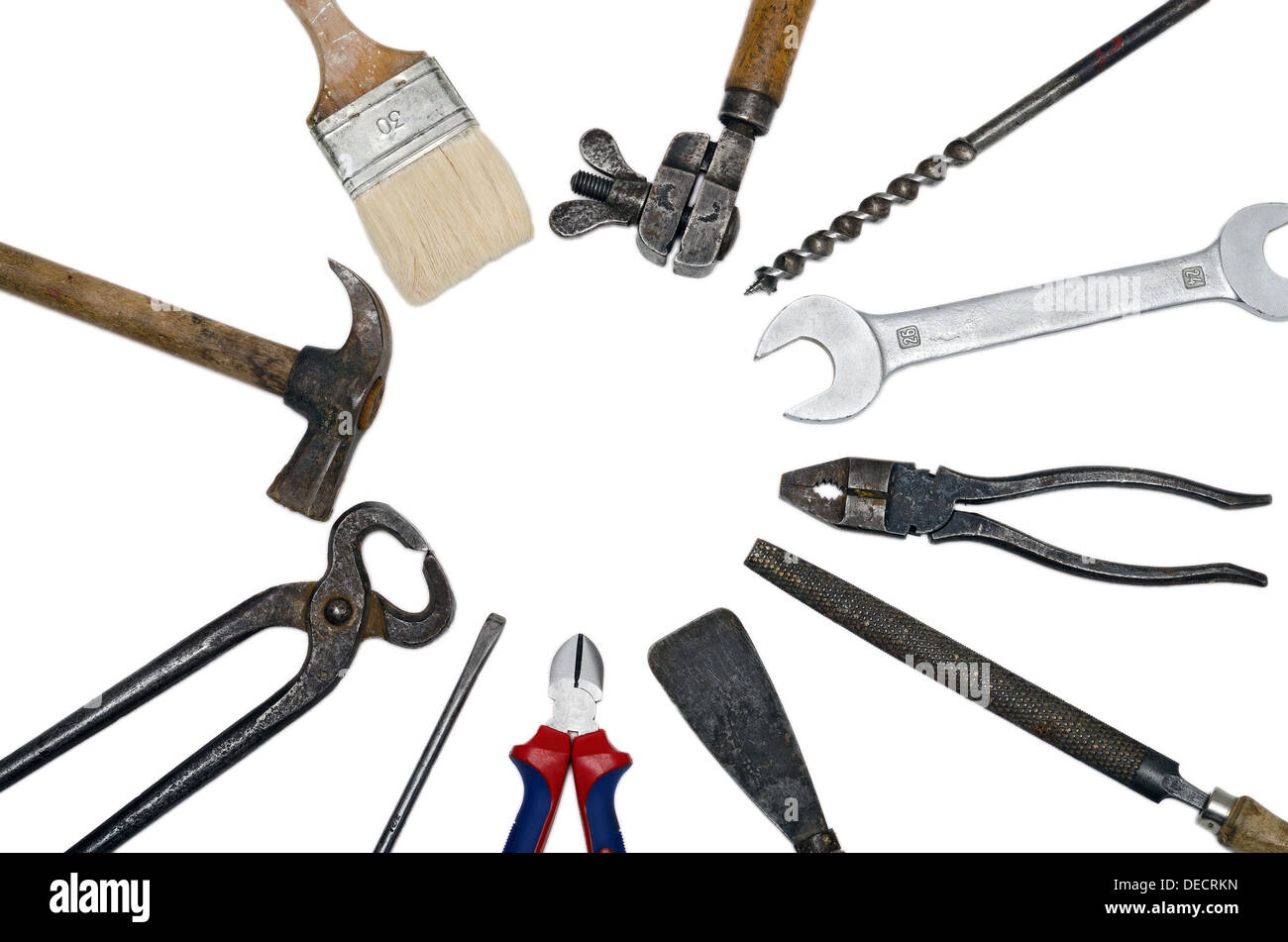 Construction tools in circle hi-res stock photography and images - Alamy