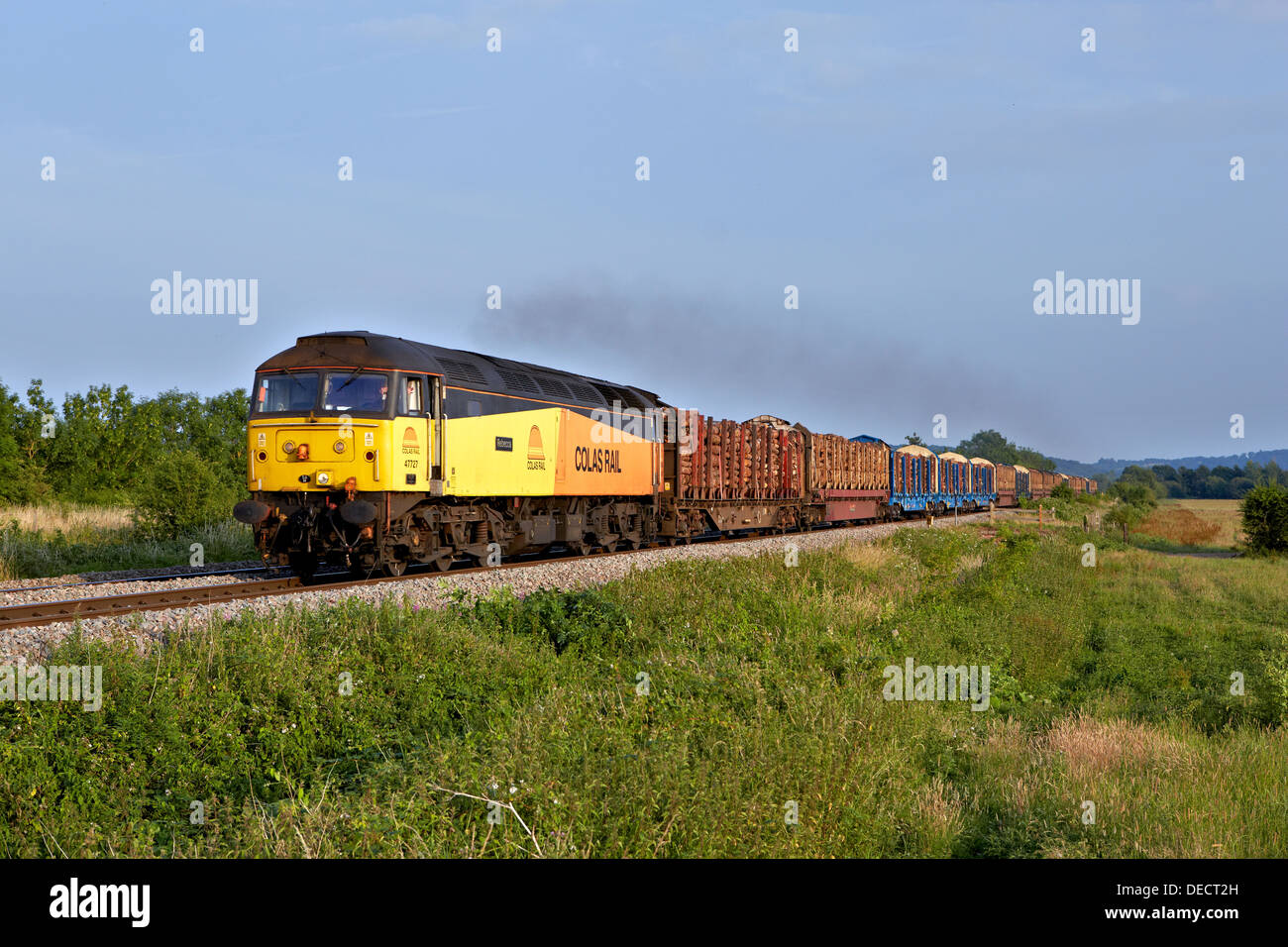 colas 47727 passes thorugh Leominster with 6Z51 Baglan Bay to Chirk ...