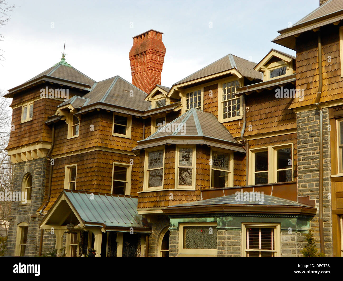 Dolobran, a Shingle Style house located at 231 Laurel Lane in Haverford ...