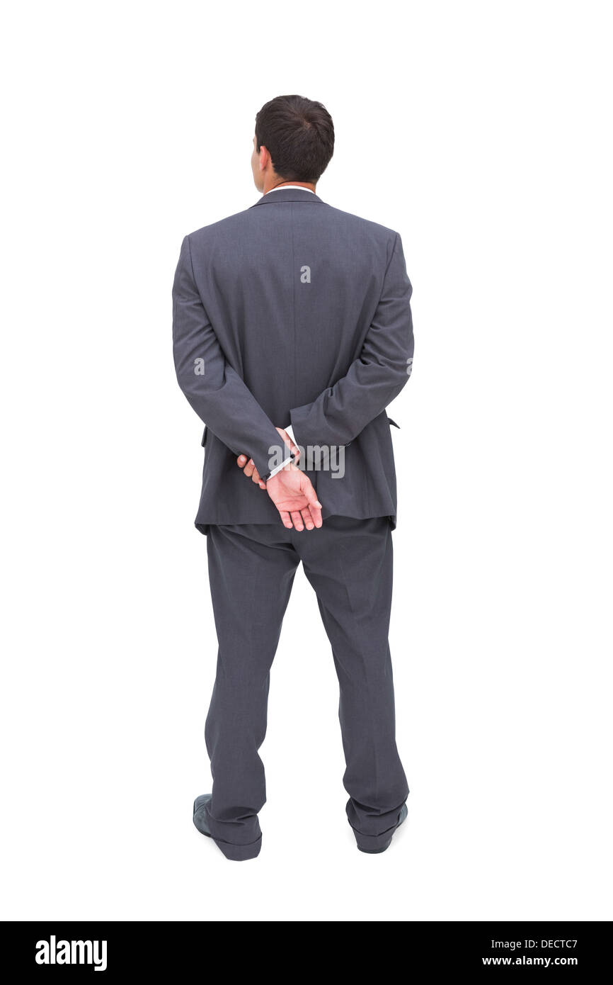 Businessman rear isolated hi-res stock photography and images - Alamy