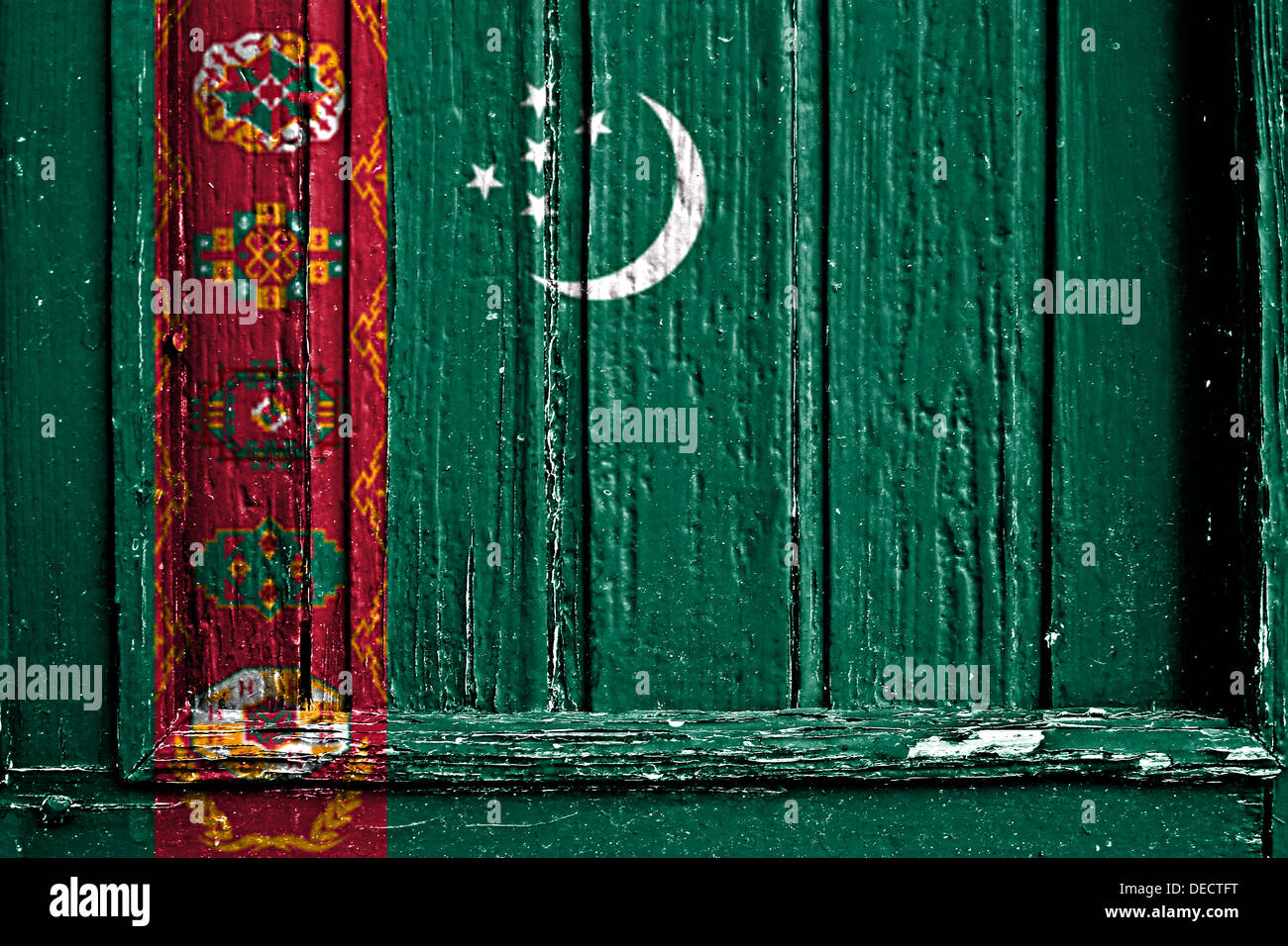 Turkmenistan national flag hi-res stock photography and images - Alamy