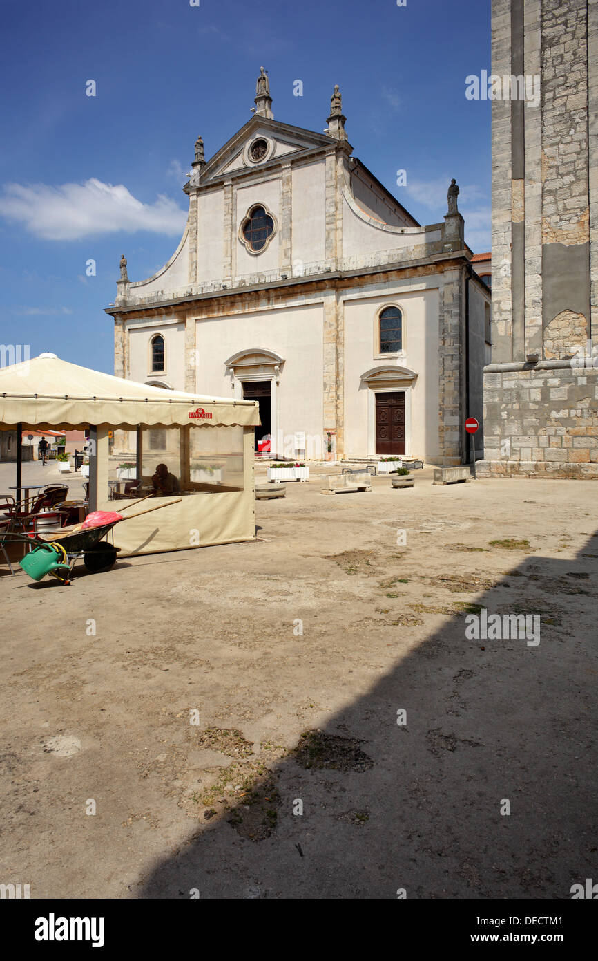 Vodnjan, Croatia, the Church of Vodnjan Stock Photo - Alamy