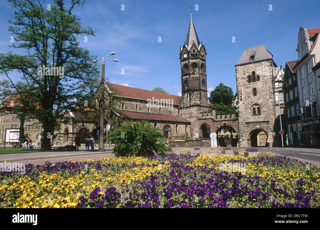 Nikolai gate. Nikolai church. Eisenach. Thuringia. Germany Stock Photo ...