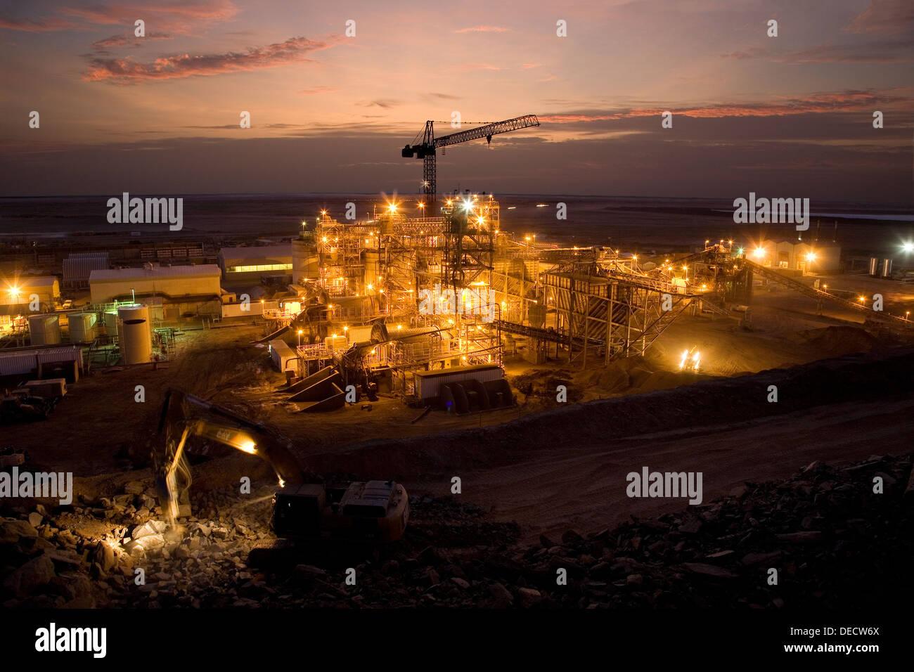 Gold mining process plant hi-res stock photography and images - Alamy