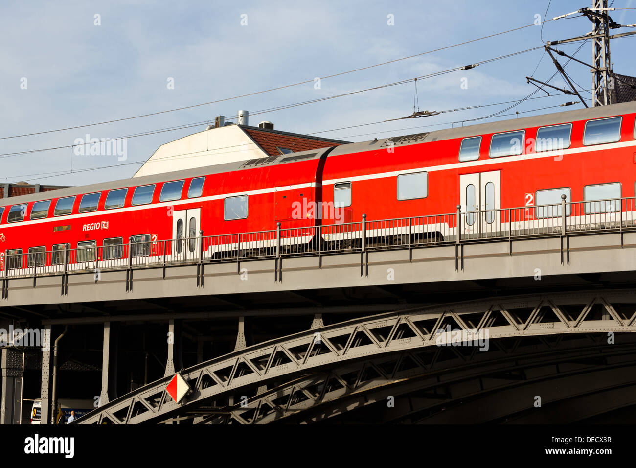 German railway steel bridge train hi-res stock photography and images ...