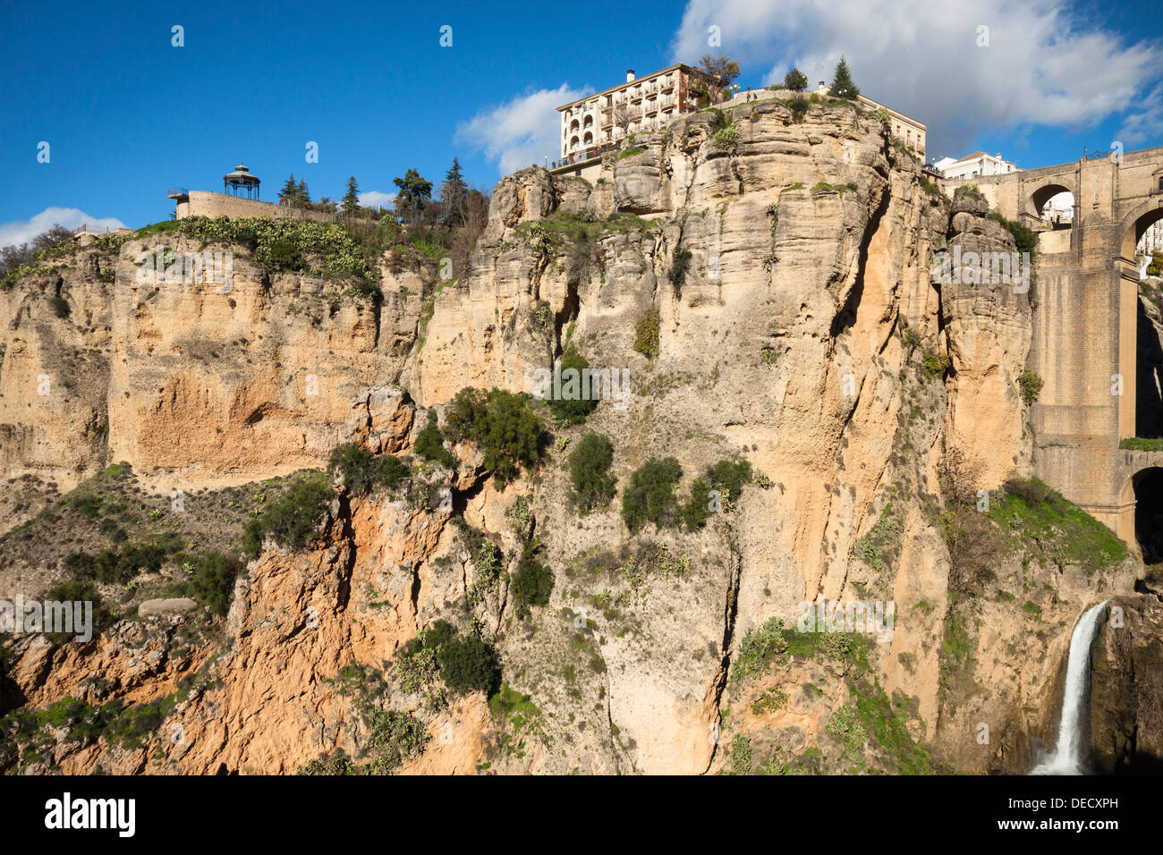Landscape with cliffs in Ronda, Andalusia, Spain Stock Photo - Alamy
