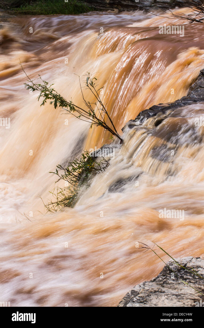 Red Water Flow Detail Stock Photo - Alamy