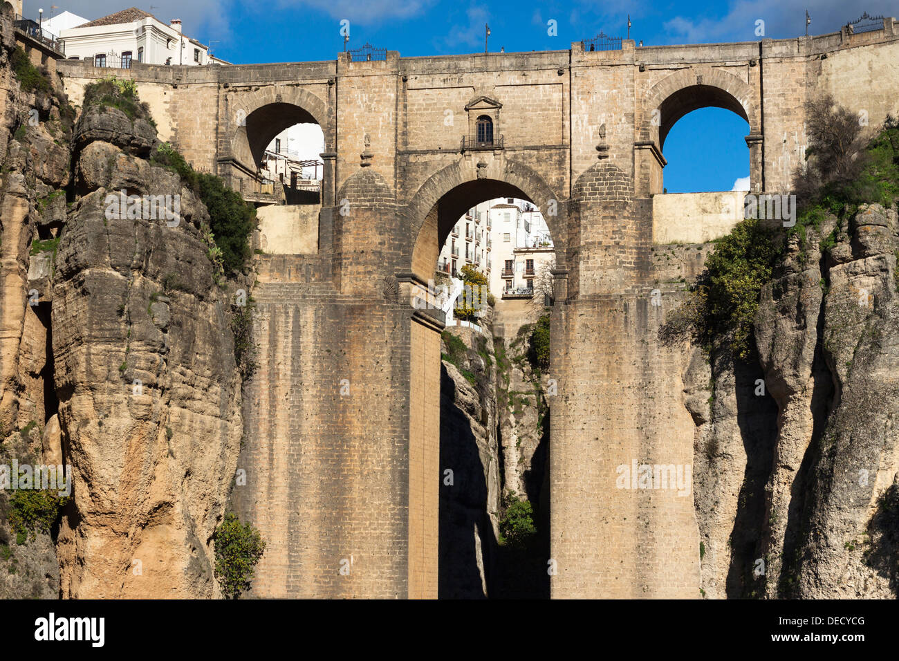The Puente Nuevo “New Bridge” in Ronda, Andalusia, Spain Stock Photo ...