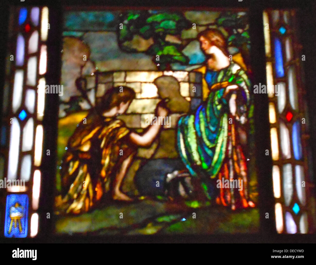 Stained glass window by John La Farge in the Samuel S. Fleisher Art ...