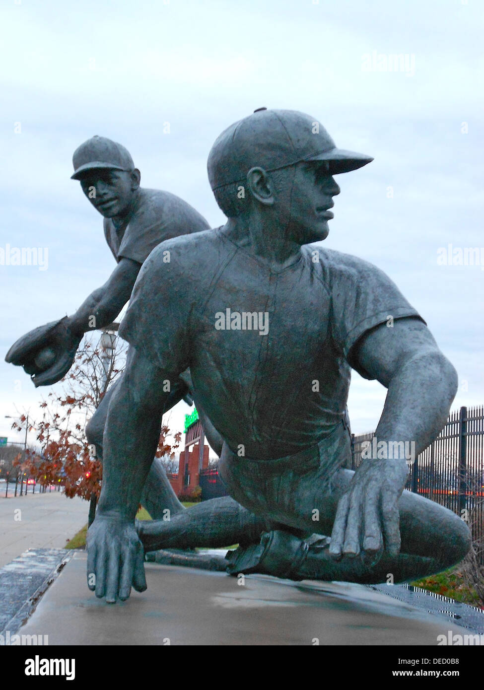 The sculpture 'Play at Second Base' by Joe Brown was originally ...