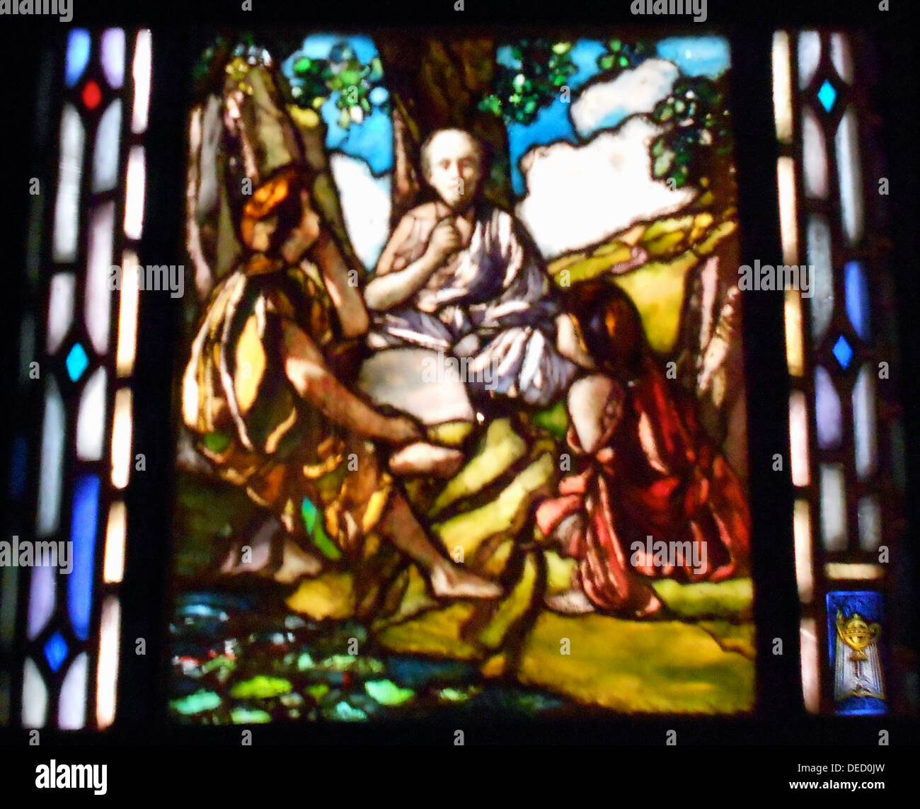 Stained glass window by John La Farge in the Samuel S. Fleisher Art ...