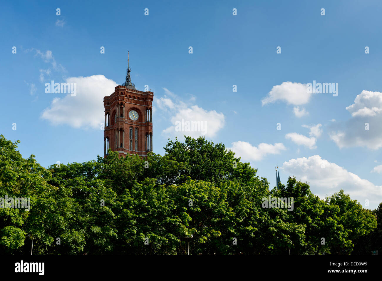 The Bell Tower of the City Hall in Berlin Stock Photo - Alamy