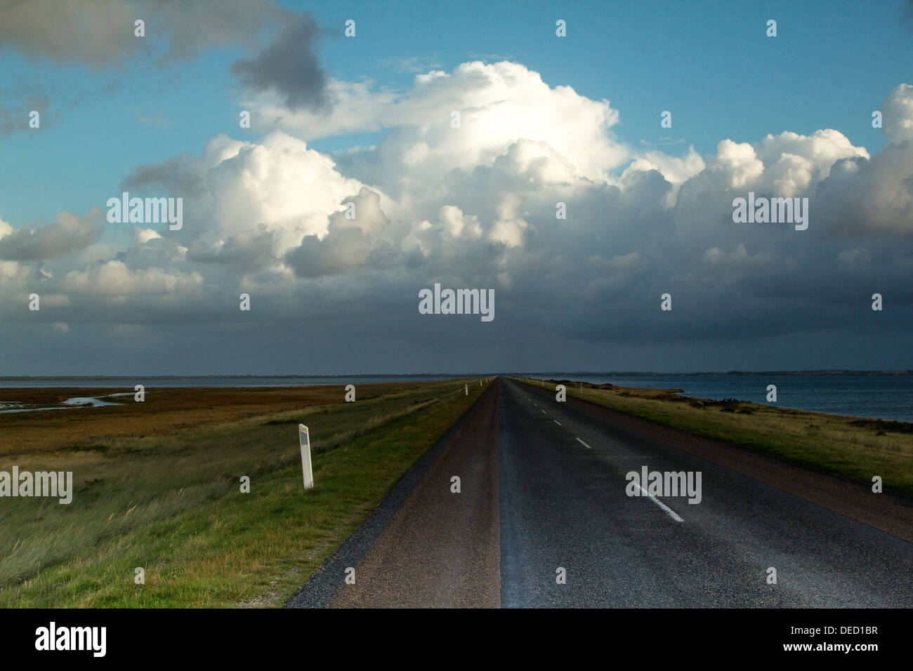 A straight road in Jutland, Denmark Stock Photo - Alamy