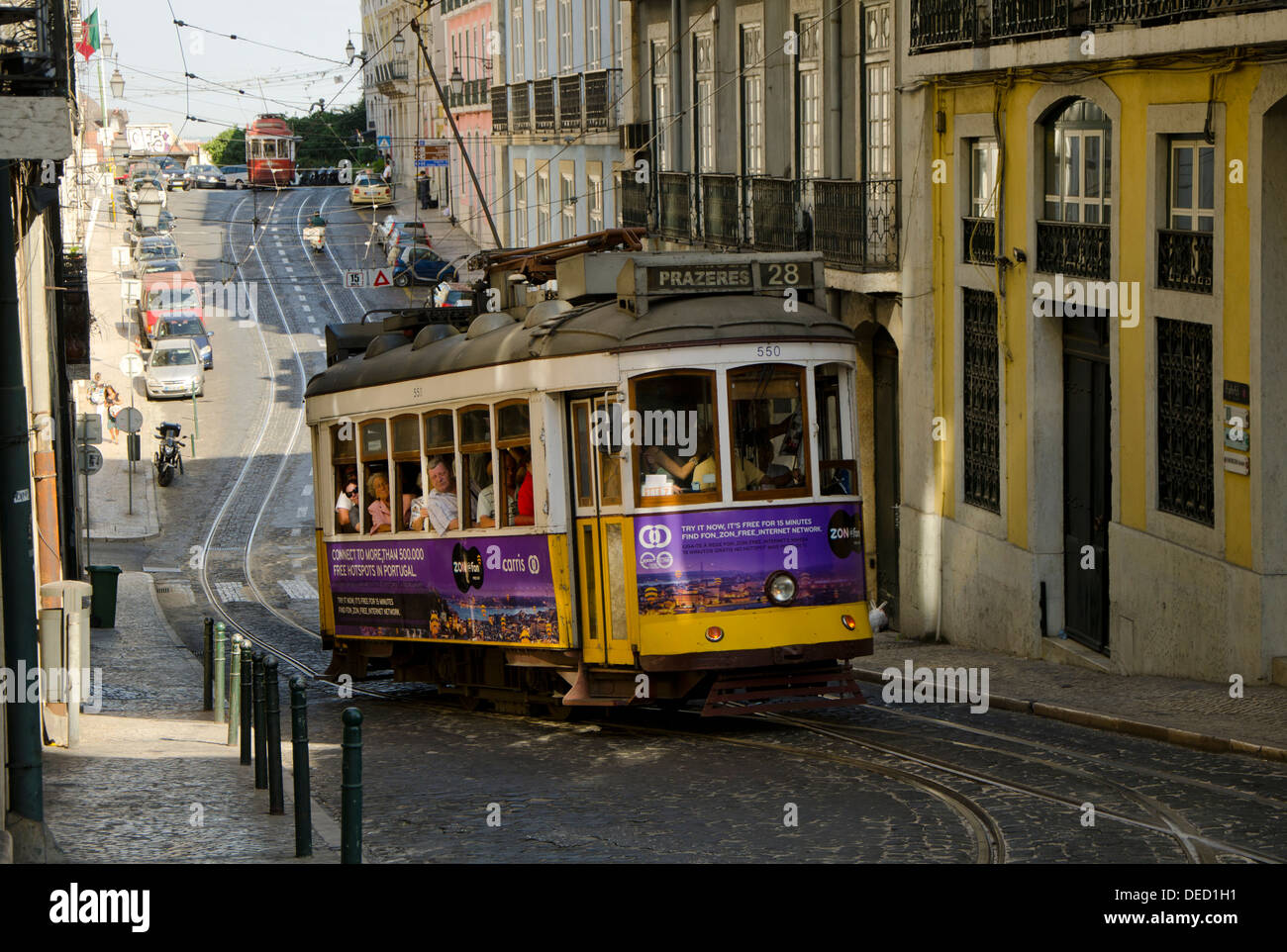 Lisbon trolleys hi-res stock photography and images - Alamy