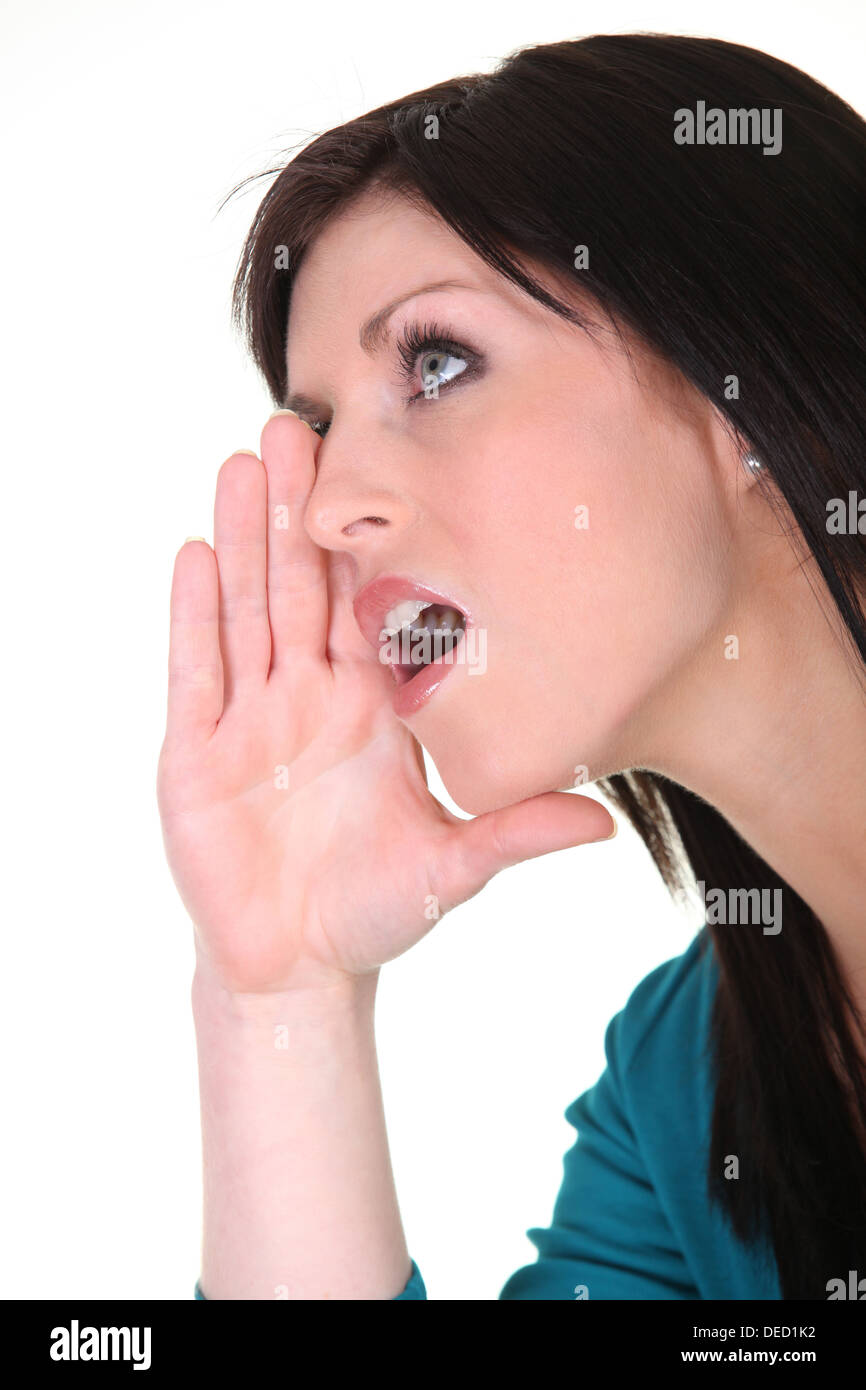 Black Woman Profile Screaming High Resolution Stock Photography and ...
