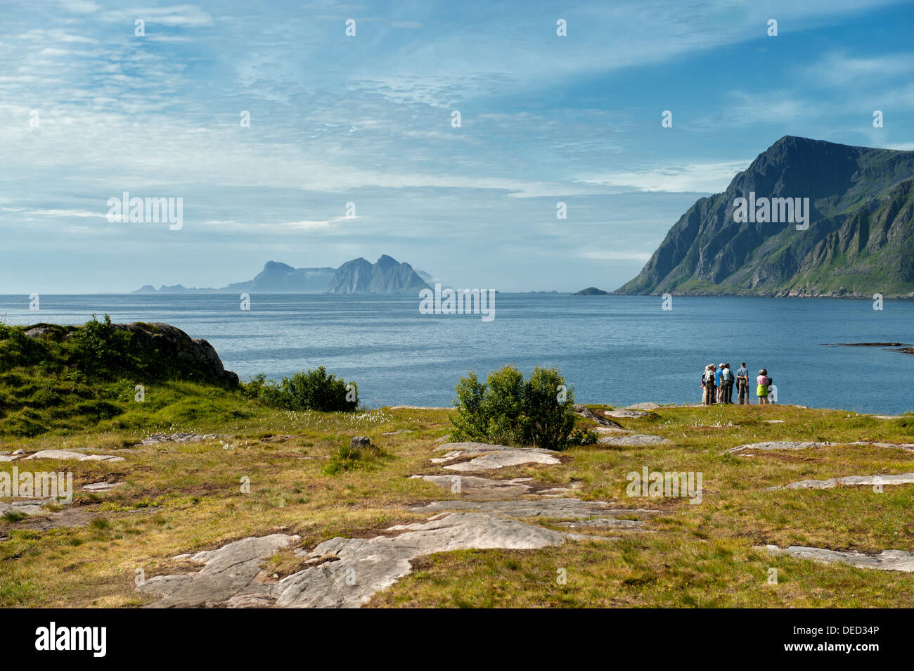 End of the road - European route E10 ends at Å in Lofoten Stock Photo ...