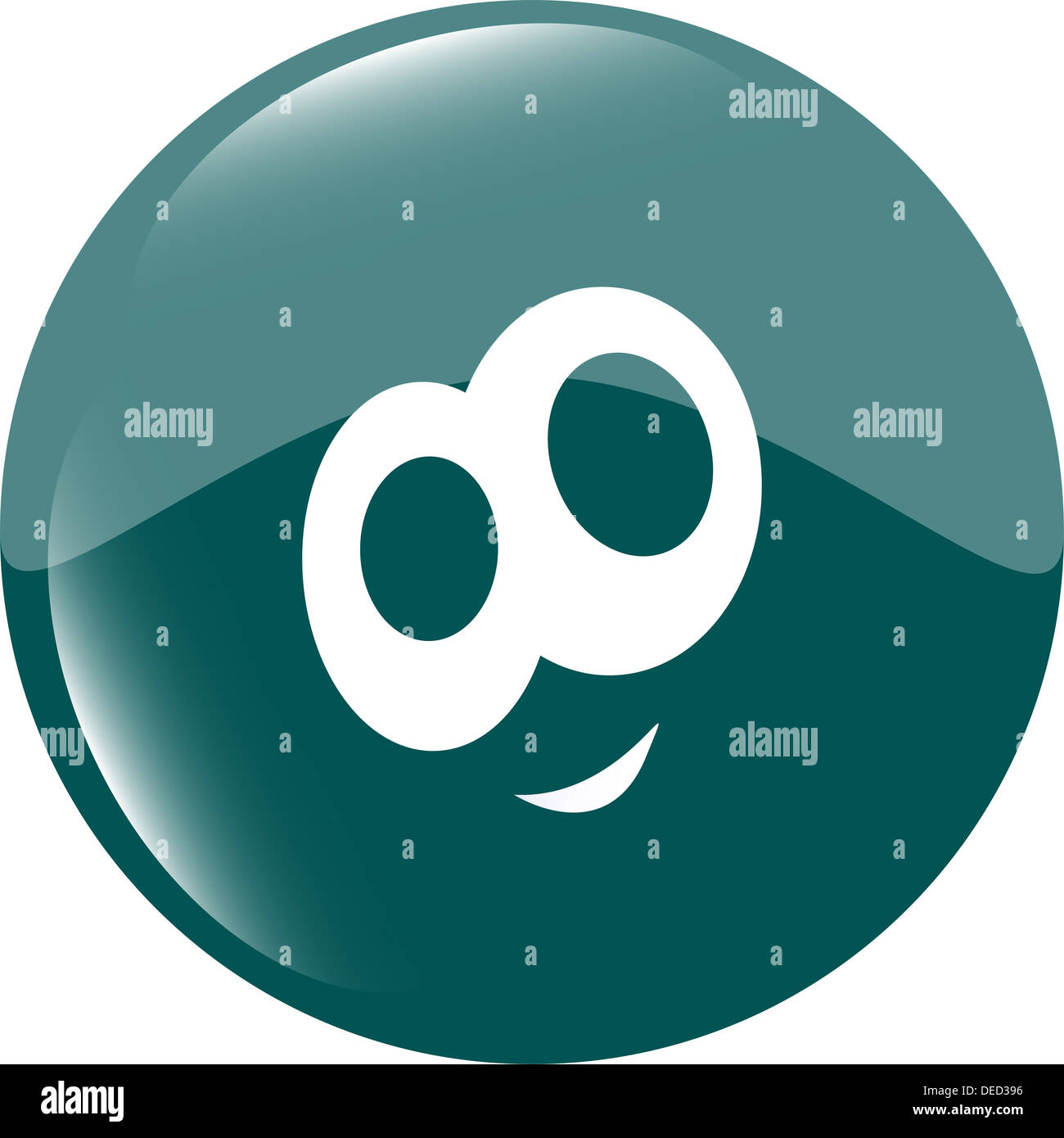 smile face icon button, funny face for web Stock Photo - Alamy