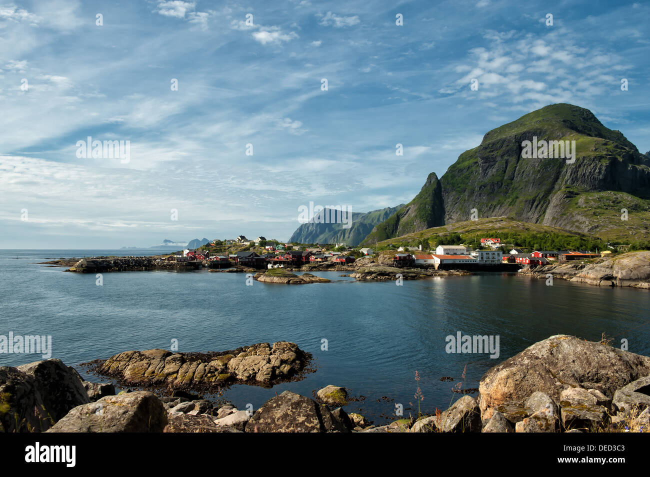 Fishing village Å at Lofoten Stock Photo - Alamy