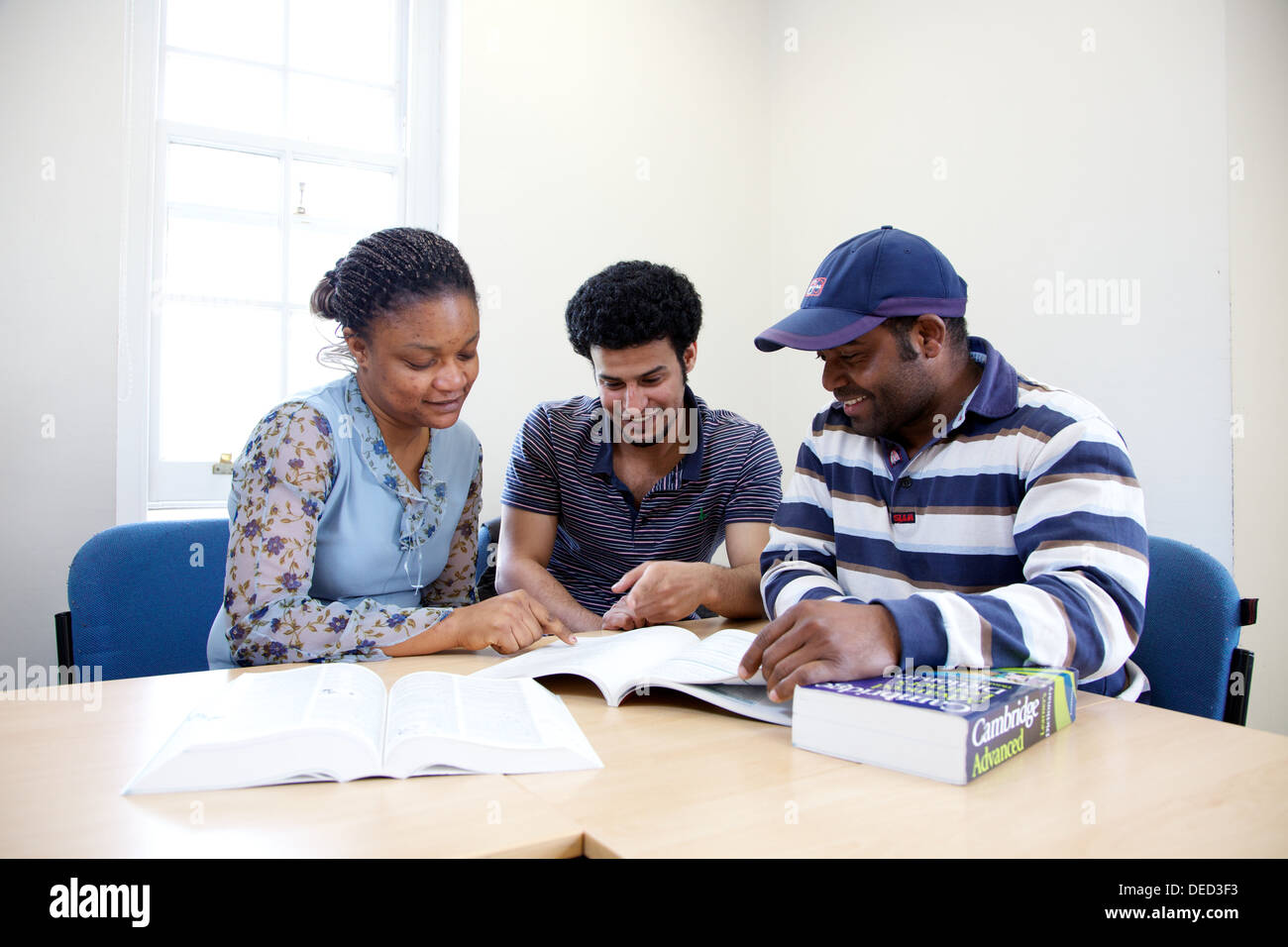 foreign students in classroom Stock Photo - Alamy