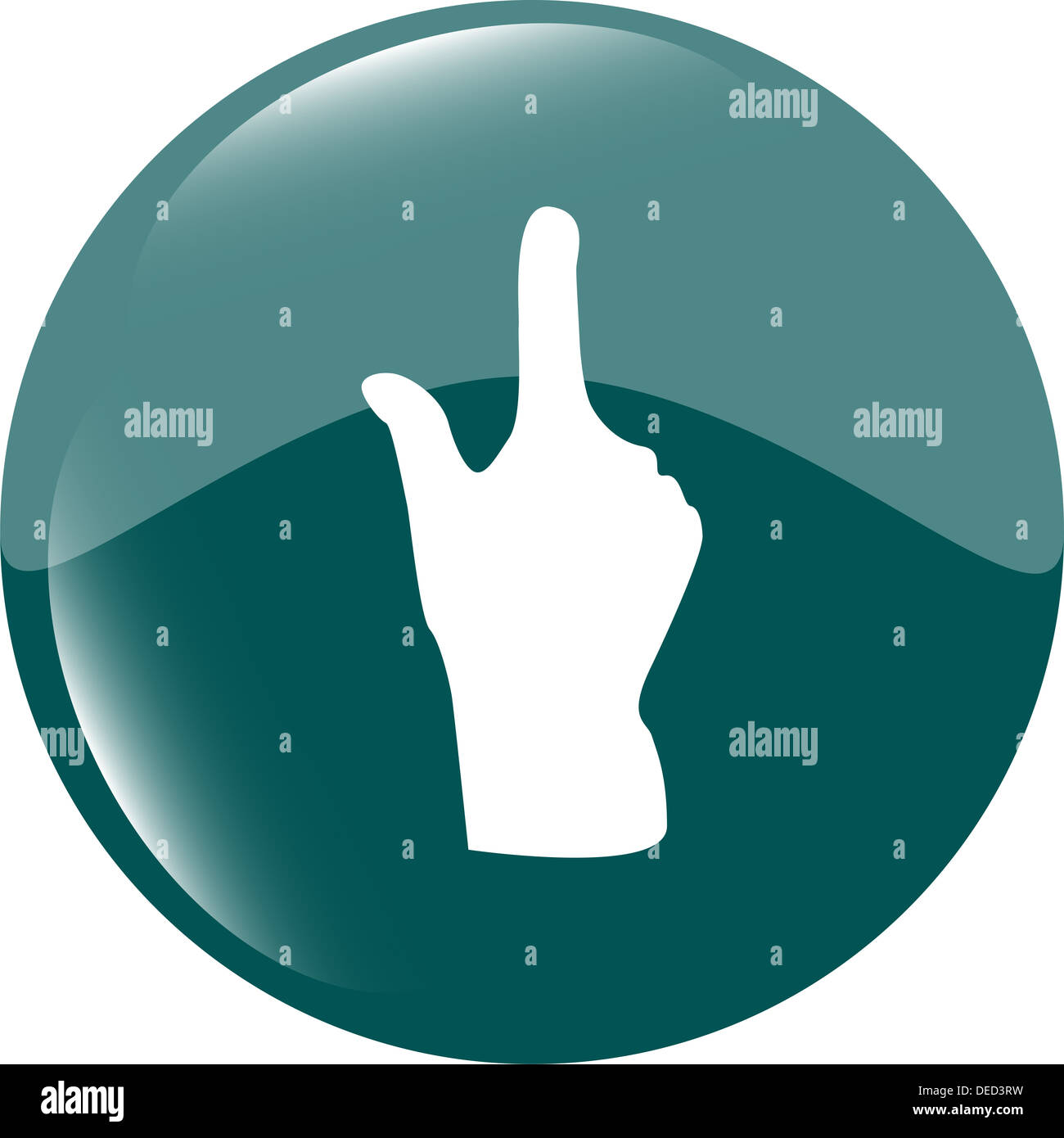 Like hand icon button sign Stock Photo - Alamy