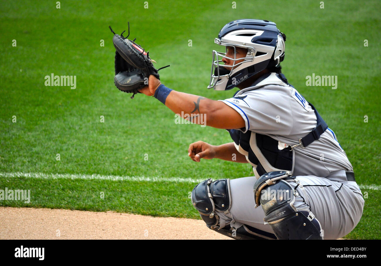 Catching the Ball Stock Photo - Alamy