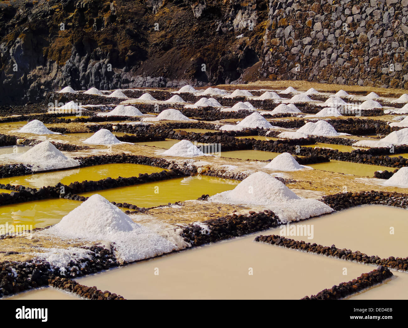 Salinas de Fuencaliente - salt evaporation ponds on La Palma, Canary ...