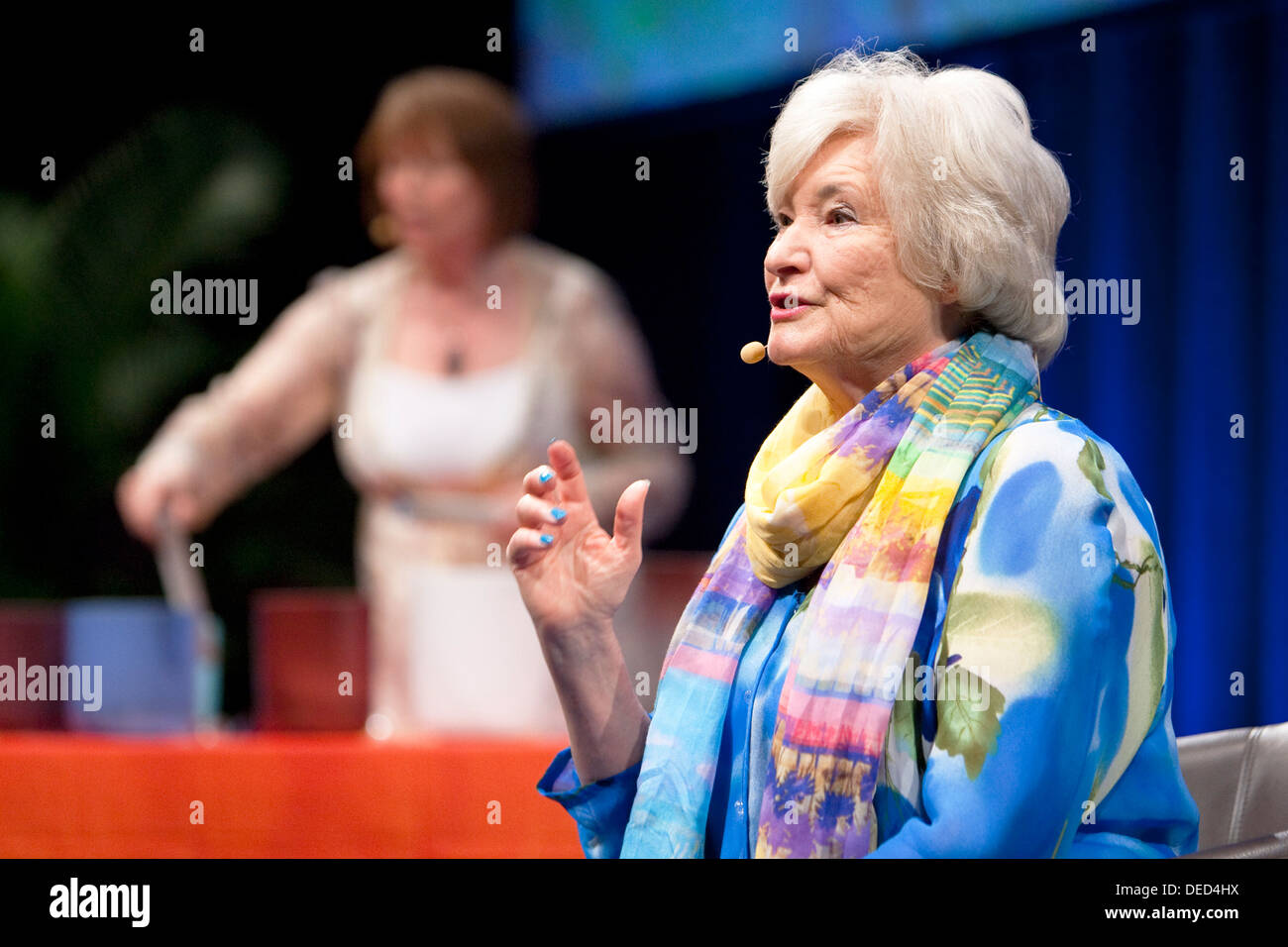 Salzburg, Austria, the author Diana Cooper at the Angel Congress Stock ...