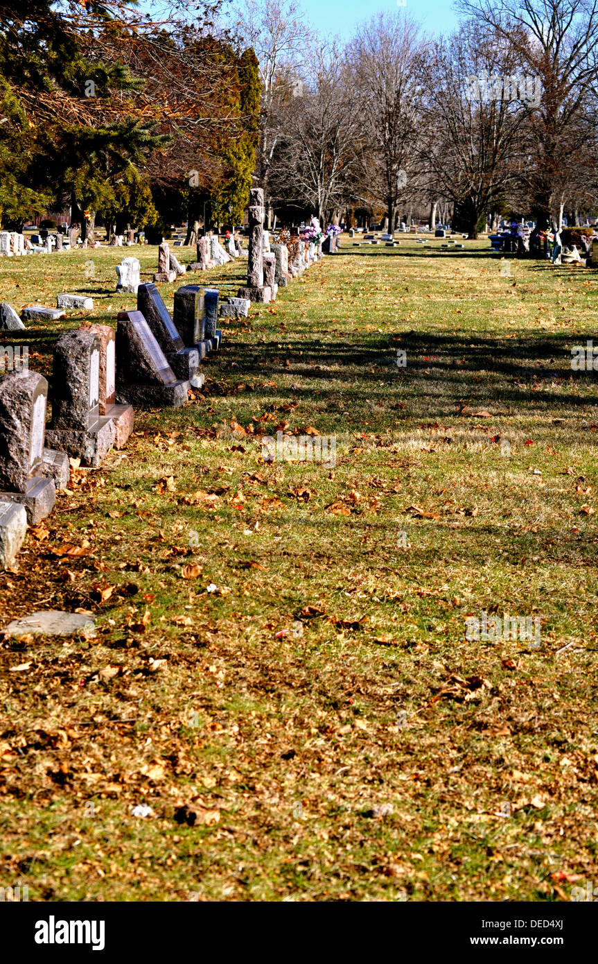 Cemetery Headstone Background Stock Photo - Alamy