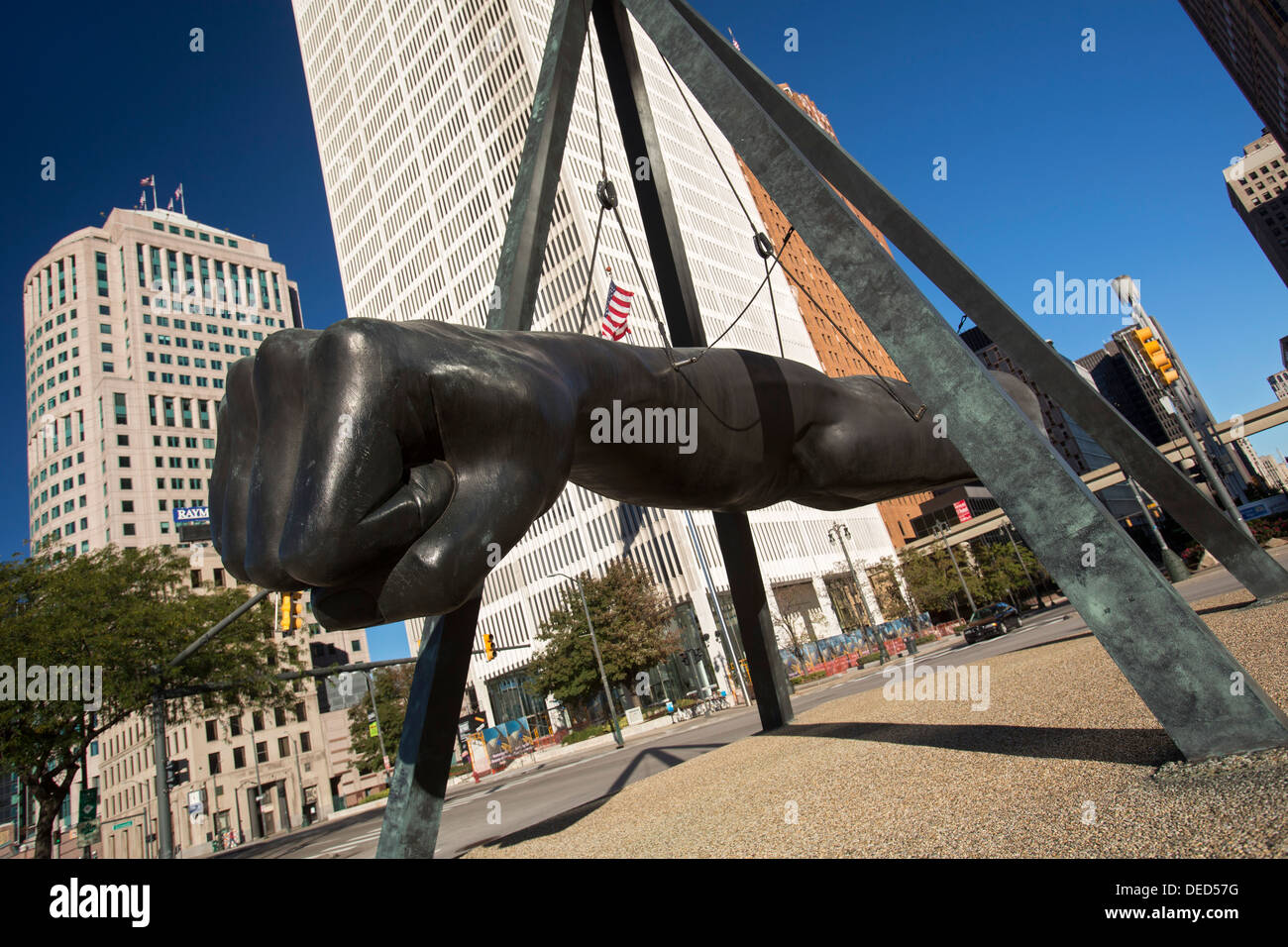 Fist boxing sports detroit sculpture hi-res stock photography and ...